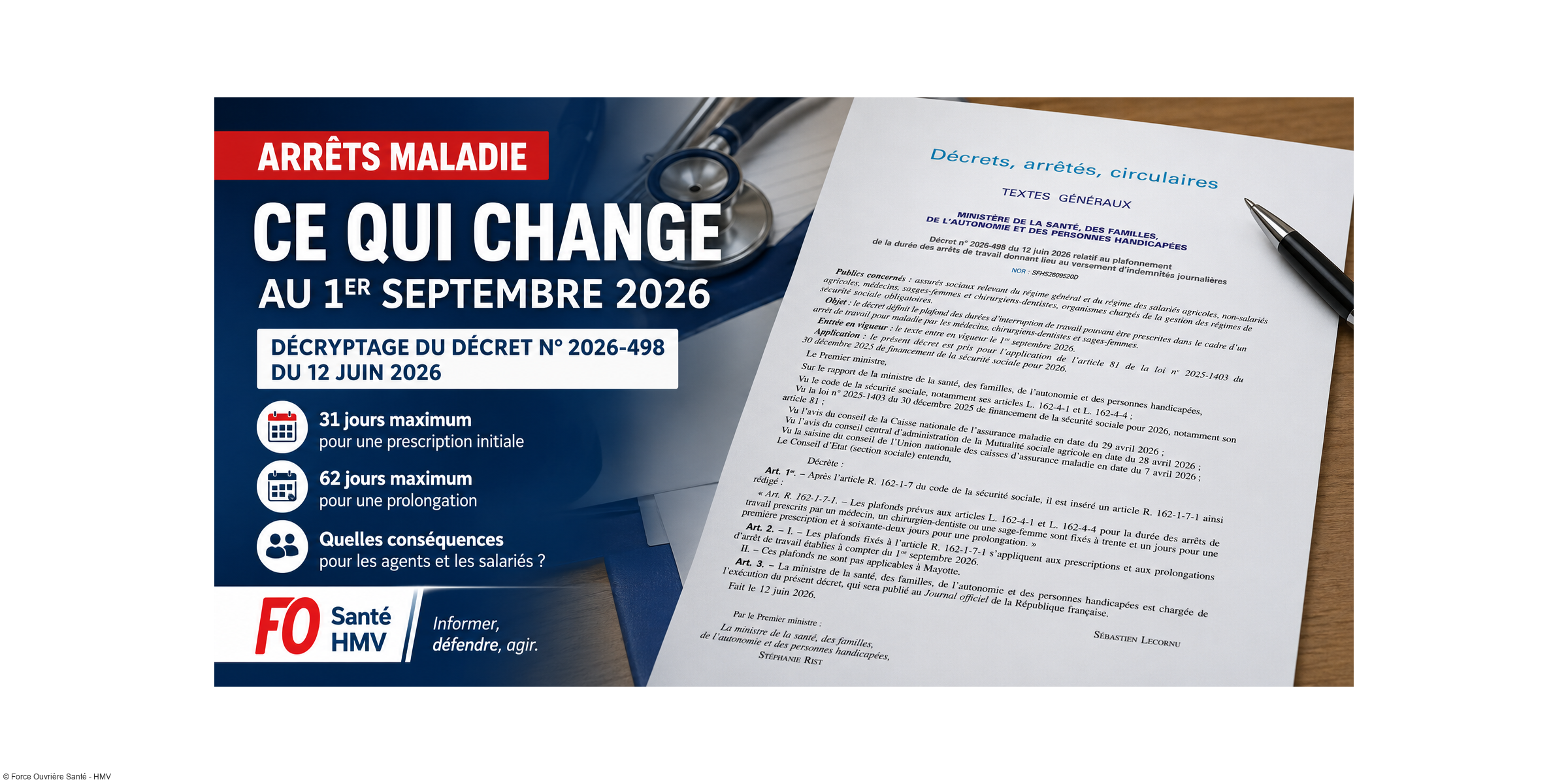 Arrêts maladie : ce qui change au 1er septembre 2026 - Syndicat Force ...