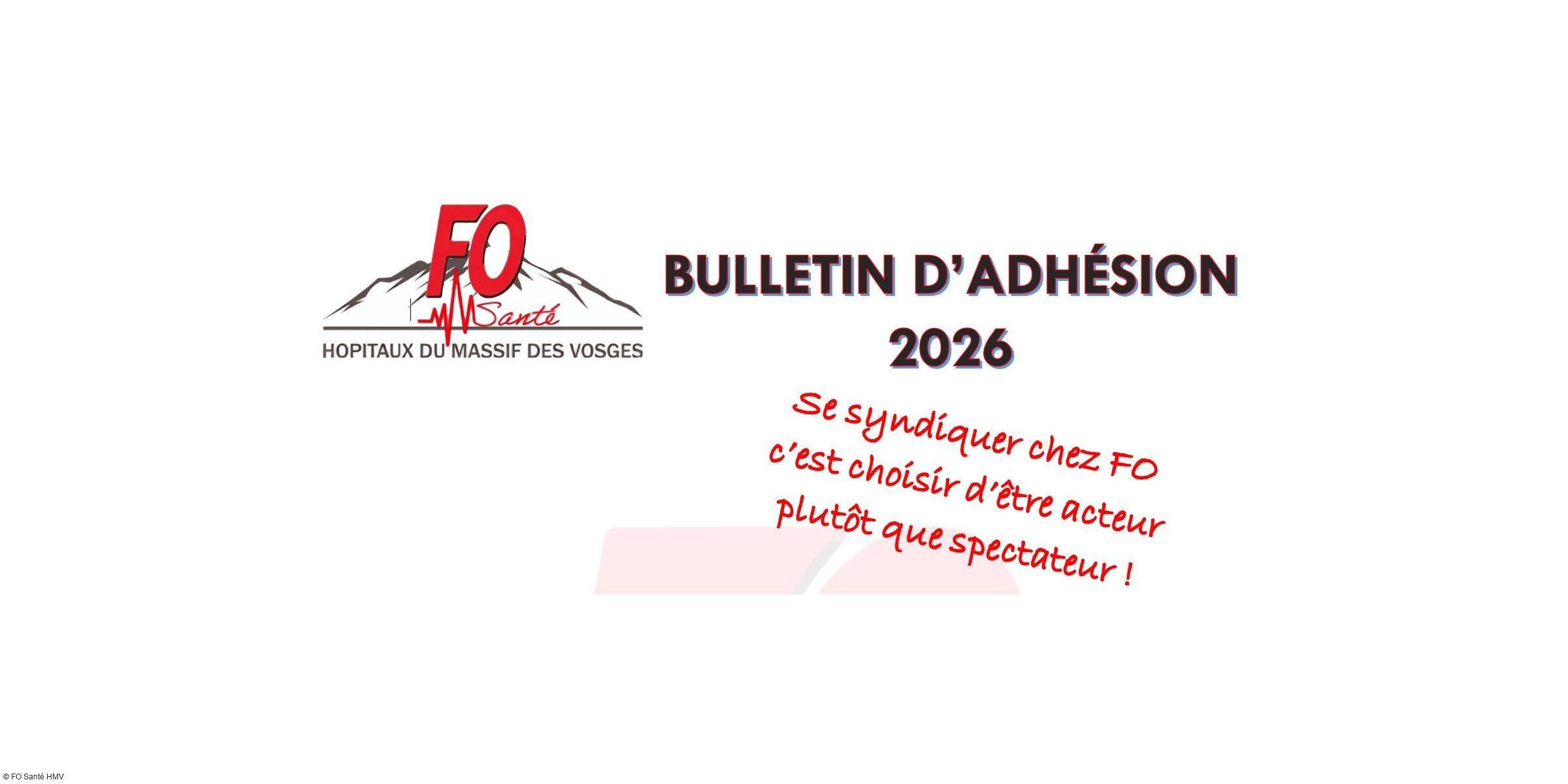 Cotisations 2026 : rejoignez FO Santé des HMV et devenez acteur de votre avenir professionnel ...